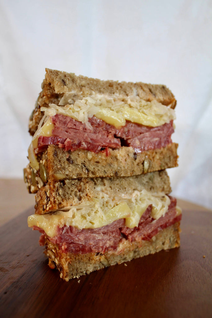 Slow Cooked Corned Beef Ruben Sandwich | Magills